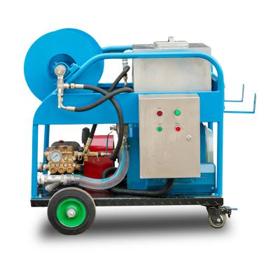 China 15kW 200bar Electric High Pressure Water Jet Sewer Drain Pipe Cleaner with 50 L/min Flow Rate for sale