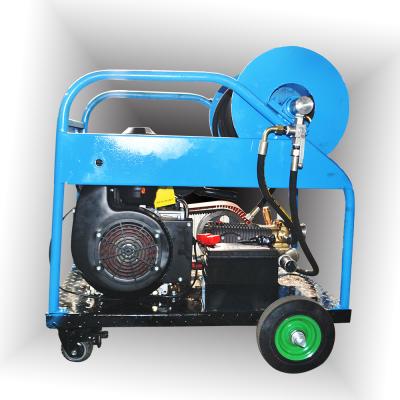 China 25HP Diesel High Pressure Sewer Drain Cleaner with 200 Bar Pressure for 50-500mm Pipe Cleaning for sale
