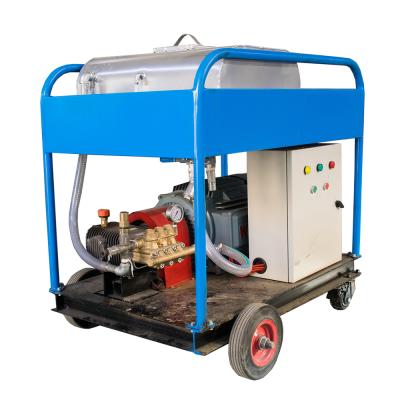China Electric High Pressure 500bar Wet Sandblasting Equipment with 22 L/min Water Flow for Industrial Surface Treatment for sale