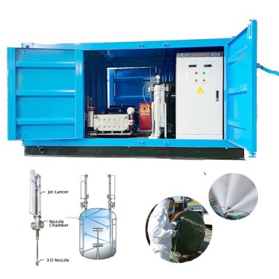 China 1500bar 85L/min Electric Fully Automatic High Pressure Water Jet Reactor Cleaning Equipment for Industrial Tanks for sale