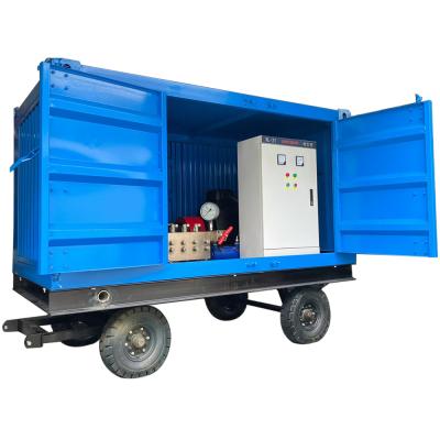 China XY7070 700bar 70L/min High Pressure Water Jetting Machine for Rotary Kiln Air Preheater Cleaning for sale