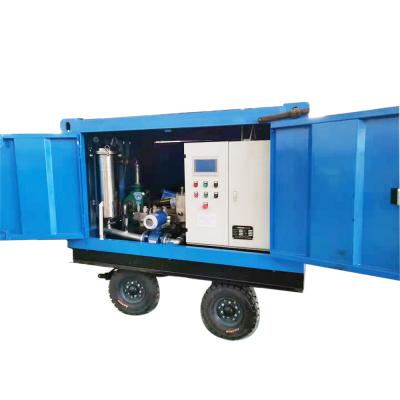 China 135L/Min 200bar Electric High Pressure Test Pump Unit with 75kW Motor for Pipeline and Fire System Testing for sale