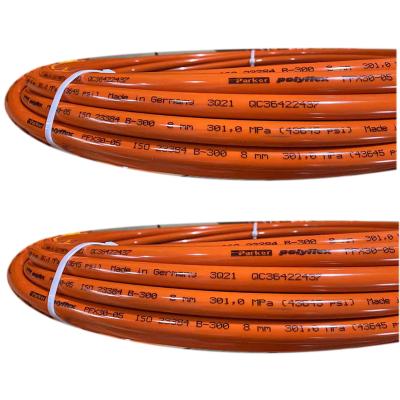 China 3010bar Ultra High Pressure Water Jetting Hose 8mm ID for 40000psi Cleaning Machine for sale