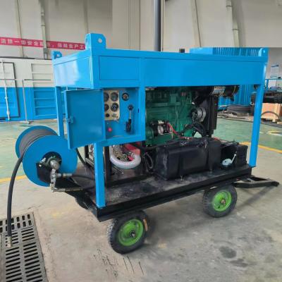 China Diesel High Pressure Sewer Jetter 220 Bar 50 L/min 26.5 kW for 50-600mm Pipes for sale