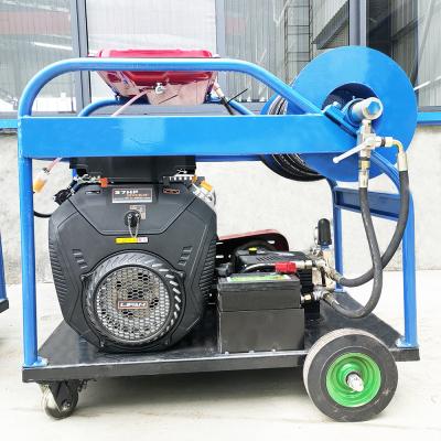 China 25HP Diesel Engine High Pressure Water Jet Cleaner 200 Bar 50 L/min Sewer Drain Pipe Cleaner for sale