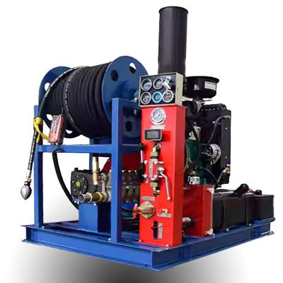China Diesel Power High Pressure Water Jetting Sewer Drain Cleaning Machine 160L/min 130bar for sale