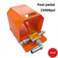 China 1500bar Foot Control Valve Hands-Free Stainless Steel High Pressure Water Jetting 25000psi for sale