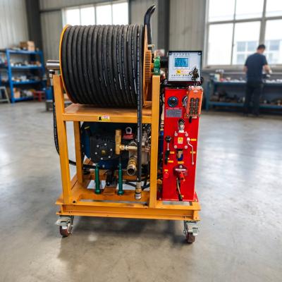 China XUZHIYANG 160bar 130L/min Diesel Sewer Jetter Machine for Pipe Cleaning 75-1000mm for sale