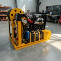 China 4-Cylinder Diesel High Pressure Sewer Jetter 160bar 130L/min Pipe Cleaning Machine for sale