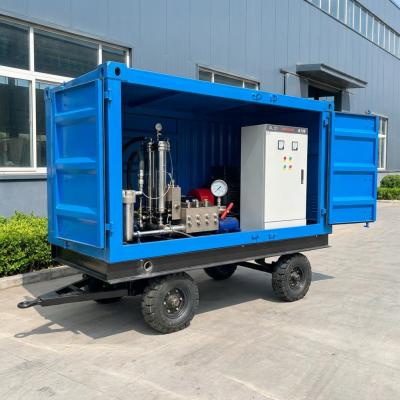 China 500bar Mobile High Pressure Cleaning Machine 60LPM 85LPM for Ship Hull Rust Removal for sale