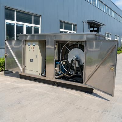 China 500bar Electric Motor Driven Mobile High Pressure Water Jet Cleaner 55kW 90kW for Industrial Pipe Cleaning for sale