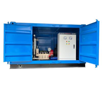 China CE Certified 500bar High Pressure Water Jetting Machine with 60L/min Flow and 55KW Electric Motor for sale