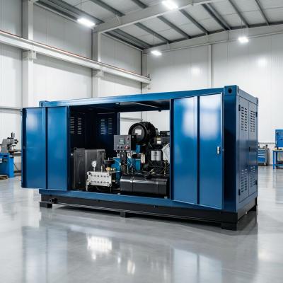 China Electric Motor Driven 1400bar 40LPM Zero Emissions Water Jetting Machine for Chemical Plant Tube Cleaning for sale
