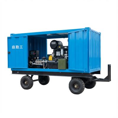 China 2800bar 45L/min Trailer Mounted Ultra High Pressure Water Blaster for Heavy Rust Removal for sale