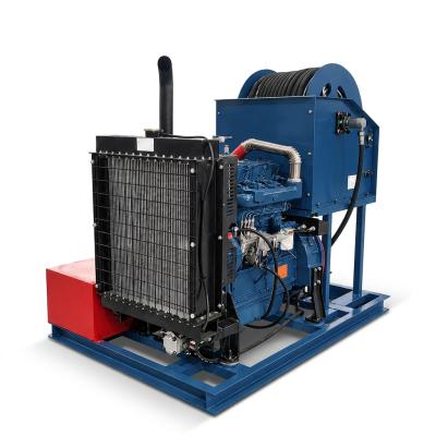China 150 bar 130 L/min Diesel Jet Sewer Cleaning Machine for 800 mm Drain Jetting for sale