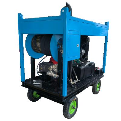 China 200 bar 85 L/min 41 kW Diesel Jet Sewer Cleaning Machine for Rainwater and Storm Pipe Cleaning for sale