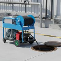 China 300 bar 50 L/min 22 kW Electric Jet Sewer Cleaning Machine High Pressure Drain Cleaner for sale