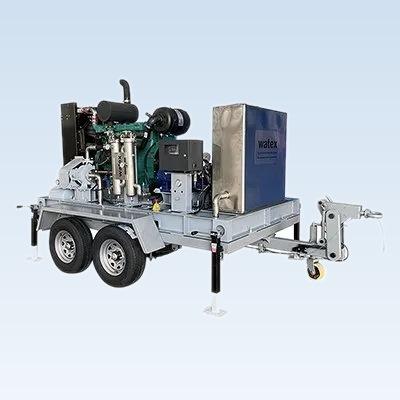 China Diesel Engine Driven UHP Water Blaster with Three Stage 1 Micron Filtration and 304 Stainless Steel Water Tank for Hydro Blasting Machine for sale