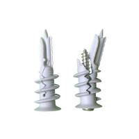 China 100 Lb Plastic Hollow Wall Anchors Easy Screw In Gyprock for sale
