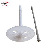 China PE Plastic Insulation Anchors 80mm 3.7mm with Steel Nails for External Wall Insulation Systems for sale
