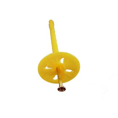China Small Red Hat Plastic Insulation Anchors PA/PE/PP Material Construction Fasteners 20-50mm Sizes Anti-Aging for sale