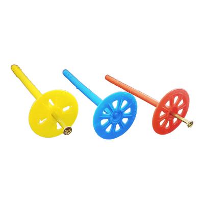 China 60mm Washer Plastic Insulation Anchors 8×95mm with Steel Nail for Exterior Wall Systems for sale