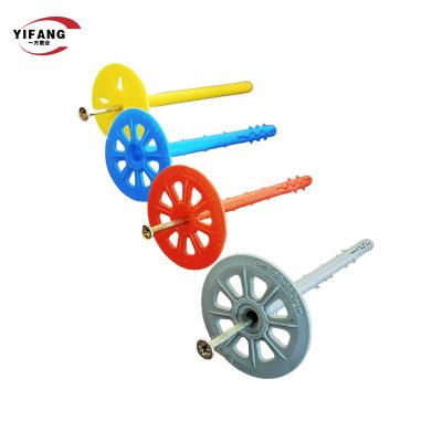 China Galvanized Steel Wall Plug Plastic Insulation Anchors Screws Fasteners for sale