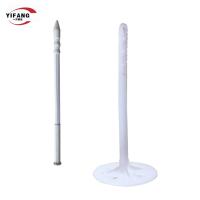 China Grey PP Material 50mm Plastic Insulation Anchors with 0.03 Thermal Conductivity and 200°C Temperature Rating for sale