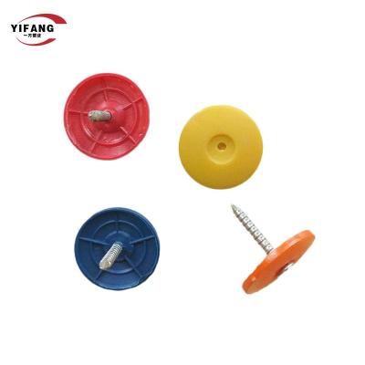 China EN12815 Certified Ring Shank Plastic Cap Roofing Nails 3/4
