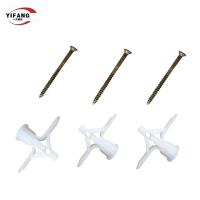 China Customized 13×30mm Nylon Plastic Wall Anchors with Winged Expansion Design for Hollow Walls and Construction Applications for sale