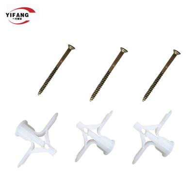 China Customized 13×30mm Nylon Plastic Wall Anchors with Winged Expansion Design for Hollow Walls and Construction Applications for sale