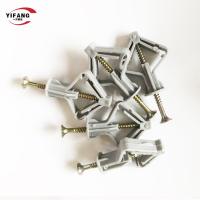 China Durable Drywall Rawl Plugs 13×36mm Winged Plastic Anchors for Brick Anti-Corrosion Fastening for sale