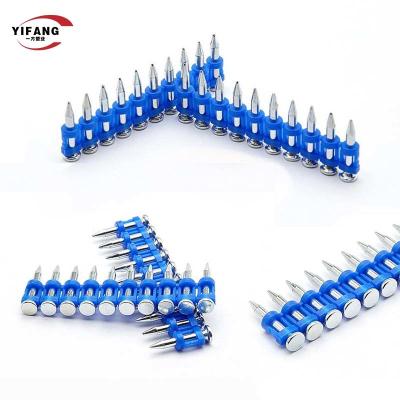 China 3.0x32mm Cold Galvanized Collated Gas Nails - 750pcs/Box Carbon Steel Fasteners for Concrete and Steel for sale