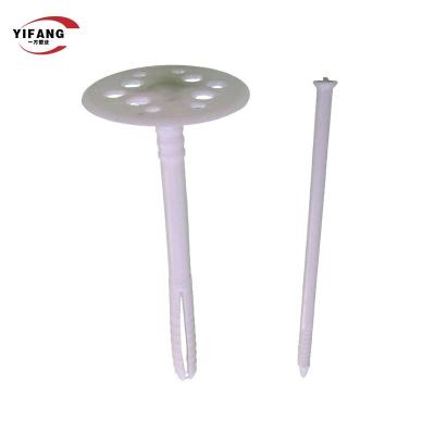 China 60mm Wall Plastic Insulation Anchors with Steel Nails - 3.7mm Diameter for 60-220mm Insulation Thickness for sale