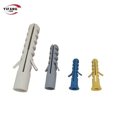 China Wall Plug Hammer 75mm Plastic Expansion Anchor With Screw - Nylon PA PE Materials, 14mm Drill Diameter, 10-12mm Screw Range for sale