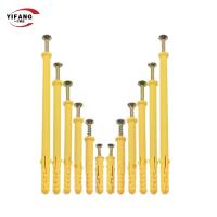 China Durable Brick Screw Anchors 5-10mm with Countersunk Head Plastic Hollow Wall Plugs for Construction for sale