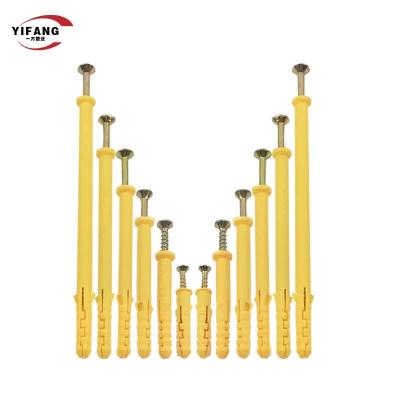 China Durable Brick Screw Anchors 5-10mm with Countersunk Head Plastic Hollow Wall Plugs for Construction for sale