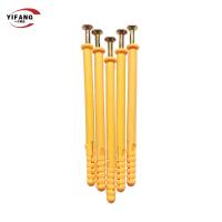 China Concrete Nail Type Plastic Expansion Anchor 6-10mm Diameter Wall Plugs for Building Insulation Fastening for sale