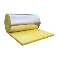 China Fire Resistant Fiberglass Wool Roll Insulation 1200mm Width with 0.038-0.042 W/m·K Thermal Conductivity for sale