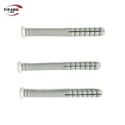 China White Plastic Expansion Anchor Drywall Screw Fasteners ISO Standard - 5×25mm to 10×160mm Sizes for Thermal Insulation for sale