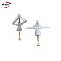 China Customized color nylon toggle anchor / butterfly screw anchor 10*38mm Dia for sale