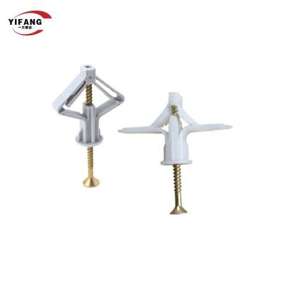 China Customized color nylon toggle anchor / butterfly screw anchor 10*38mm Dia for sale