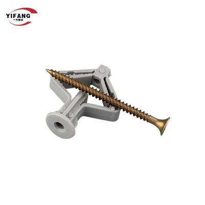 China Small Plastic Heavy Duty Toggle Anchors Butterfly Wall Plug Multiple Sizes Zinc Plated Carbon Steel for sale
