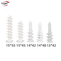 China 10mm Dia High Durability Plastic Drywall Screw Anchor For Professional Installations for sale