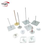 China Spindle Type Insulation Stick Pins with Washer and Plastic Cap - 20-300mm Length, 24-50mm Base Sizes for sale