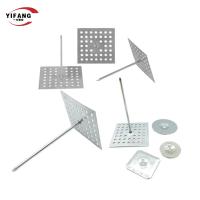China 25x25mm Insulation Stick Pins With Washer For Hvac System for sale