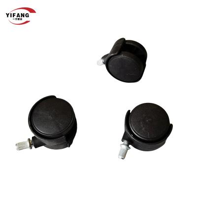 China 50mm Nylon Office Chair Caster Wheels Heavy Duty Universal 35mm & 38mm Pole Sizes for sale
