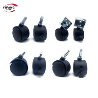 China 40mm Nylon Swivel Caster Wheels No Brake Pulley for Office Chairs and Furniture Mobility for sale