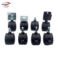 China 40mm 50mm PU Caster Wheels for Flower Stands and Furniture - Universal Office Chair Casters for sale
