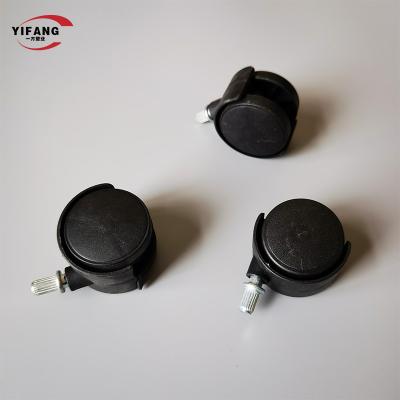 China PP Material Flower Pot Wheels 40mm 50mm Office Chair Casters with Brake for Smooth Item Movement for sale